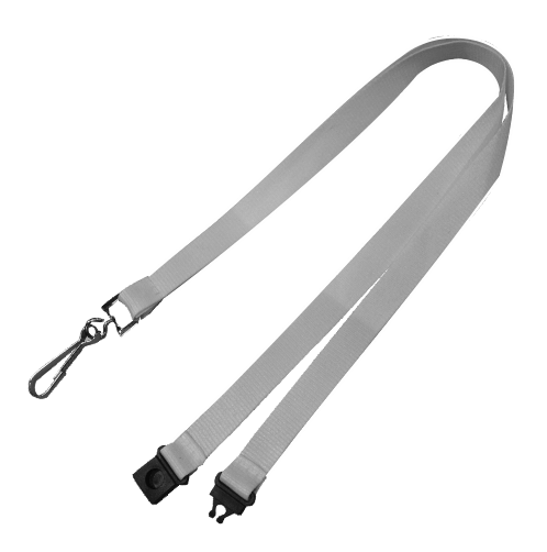 Plain White Lanyard - Just Lanyards