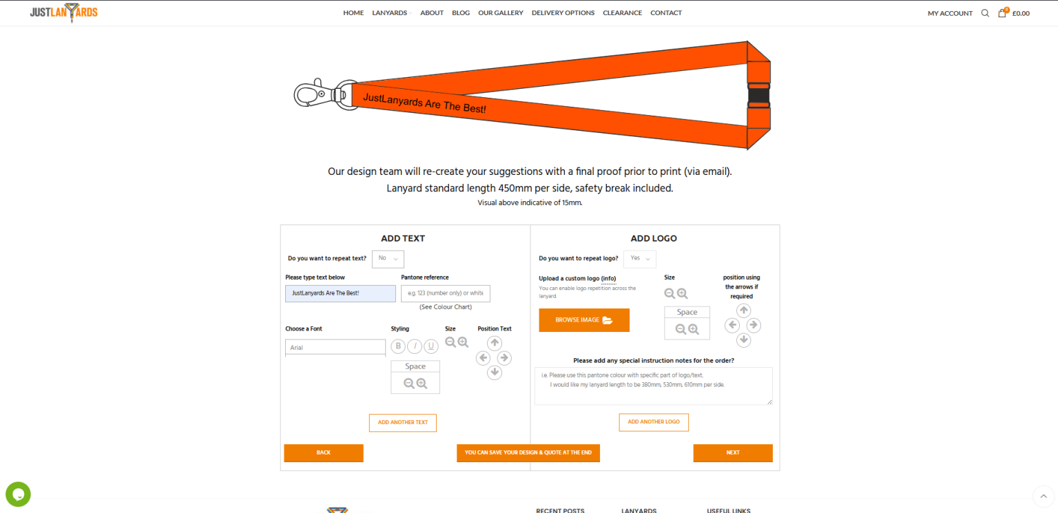How to Use Our Personalised Lanyard Design Tool